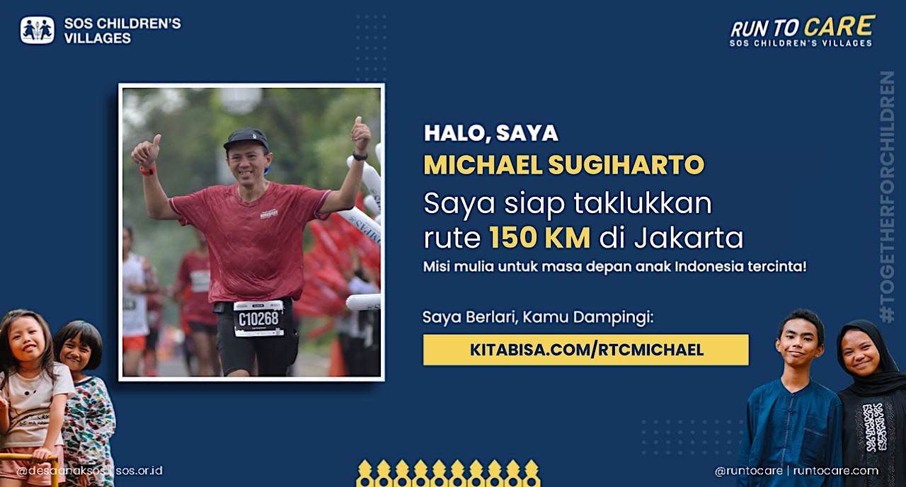 Misi 150KM Michael : Dukung Anak Indonesia