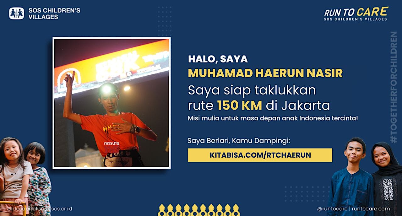 Misi 150KM Haerun: Dukung Anak Indonesia