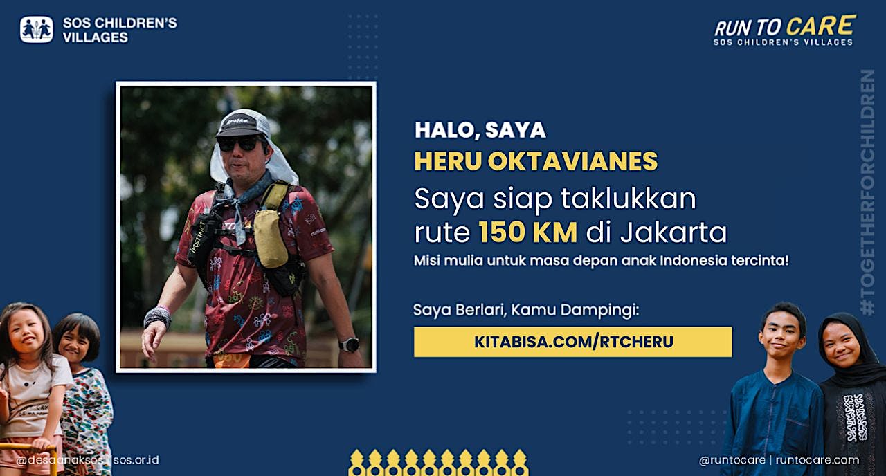 Misi 150KM Heru : Dukung Anak Indonesia